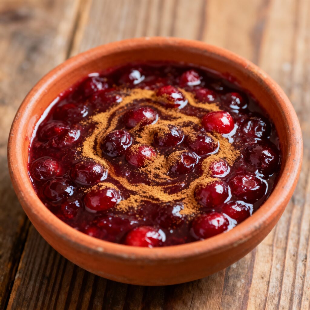 Homemade Cinnamon Spiced Cranberry Sauce Recipe